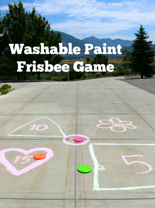 Washable Paint Frisbee Game - Make and Takes