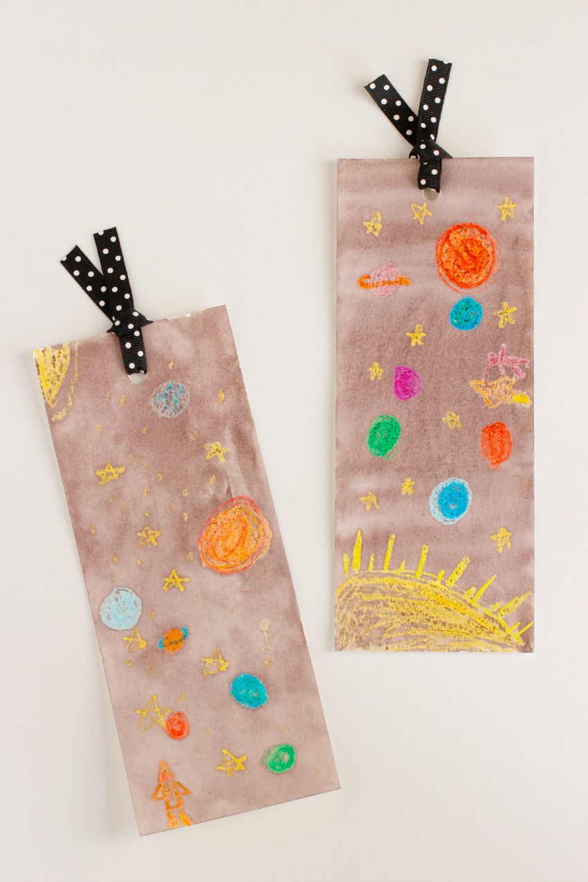 Dad, You're Out of this World - Watercolor Bookmarks - Make and Takes