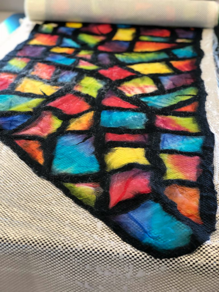 Try a New Crafting Technique: Nuno Felting Scarf - Make and Takes