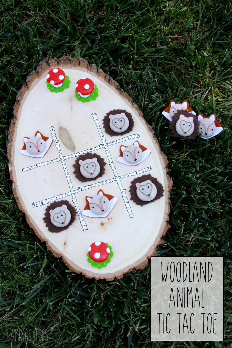 Woodland Animals Tic Tac Toe Game - Make and Takes