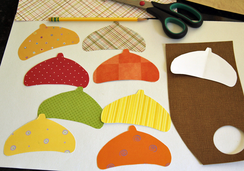 Paper Acorn Garland - Make and Takes