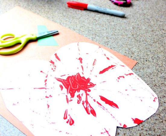 Marble Painted Apple Craft - Make and Takes