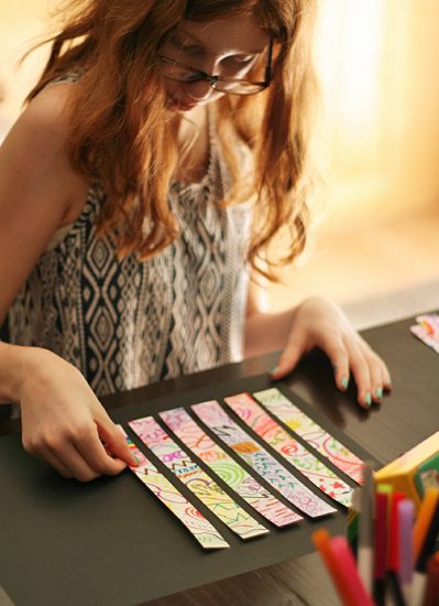 Draw, Cut, and Collage an Abstract Art Project - Make and Takes