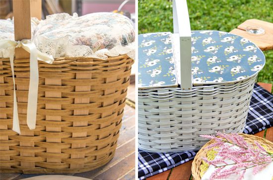 How to Turn an Ordinary Basket Into a DIY Picnic Basket - Make and Takes