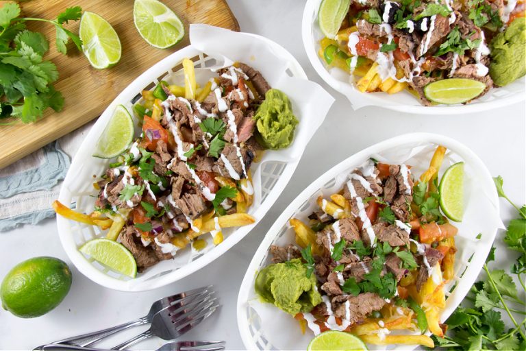 Loaded Carne Asada Fries Recipe for Game Day - Make and Takes
