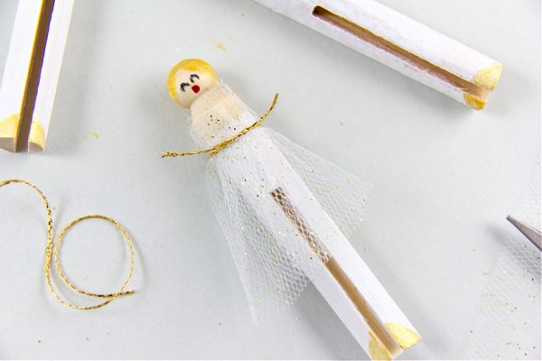 DIY Angel Ornament with Crochet Wings - Make and Takes