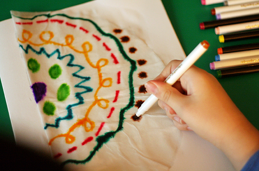 Symmetry Art with Coffee Filters - Make and Takes