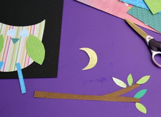 Colorful Owl Paper Collage - Make and Takes