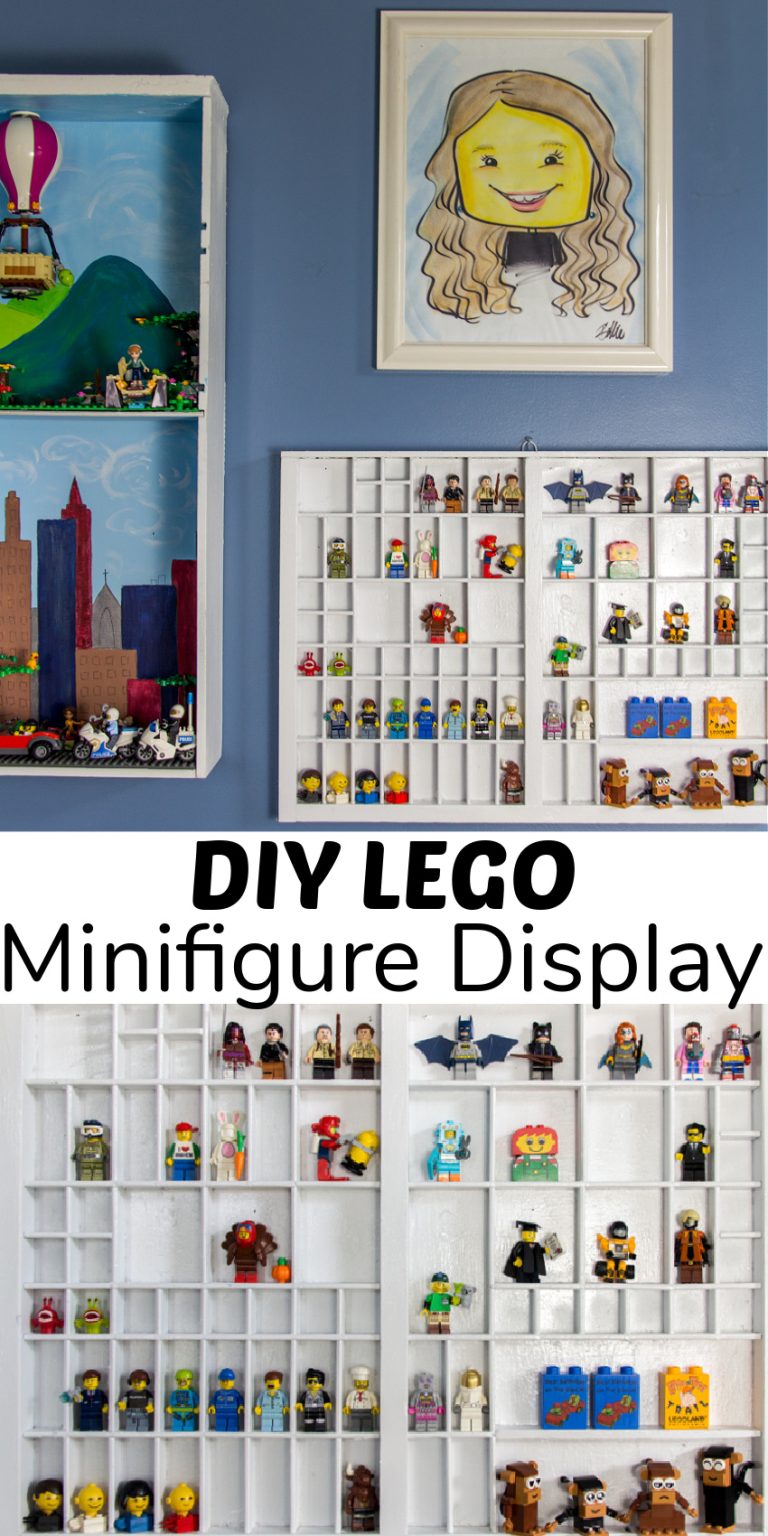 DIY LEGO Minifigure Display Case - Make and Takes