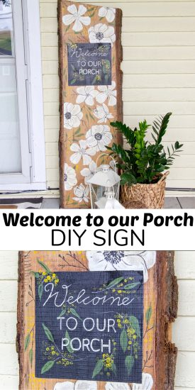 Make a Beautiful DIY Porch Sign - Make and Takes