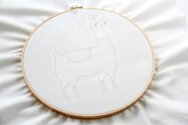 Maker Mama Llama Embroidery Pattern - Make and Takes