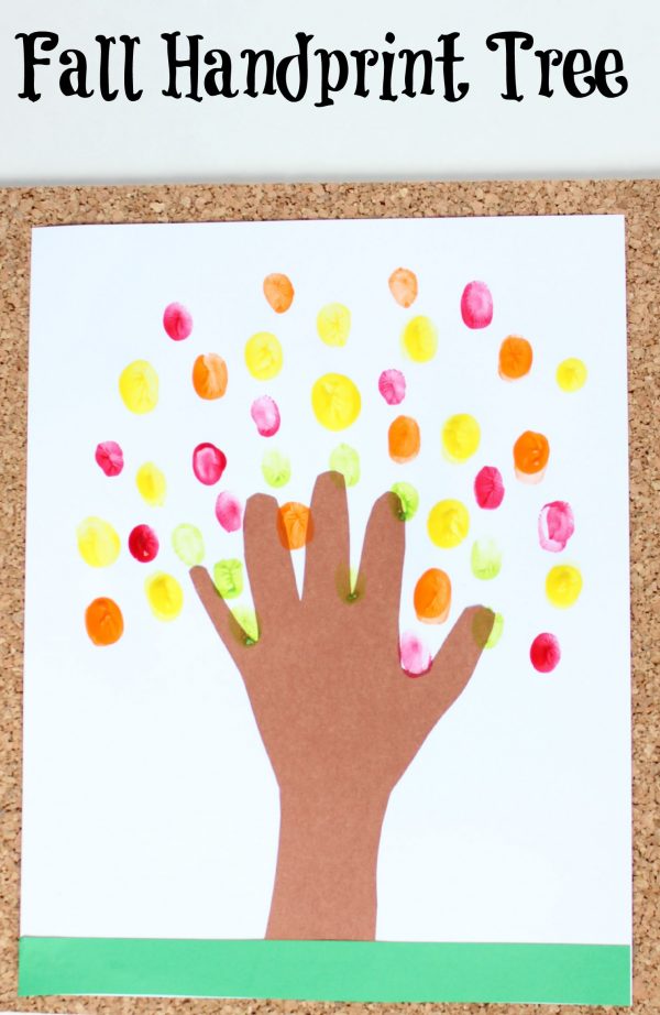 Fall Handprint Tree Craft - Make and Takes