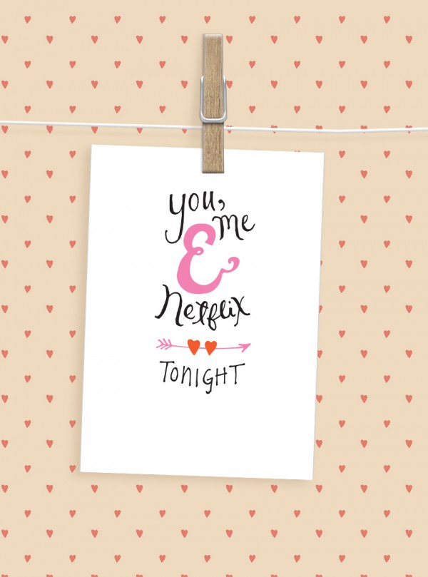 Free Netflix Printable Valentine's Card - Make and Takes