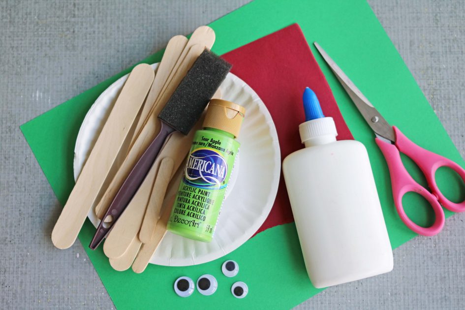 Popsicle Stick Frog Kid Craft - Make and Takes