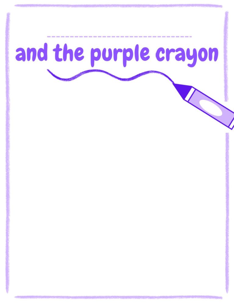 Harold and the Purple Crayon PDF Activity Page for Kids - Make and Takes