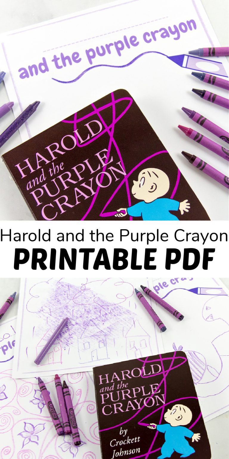 Harold and the Purple Crayon PDF Activity Page for Kids - Make and Takes