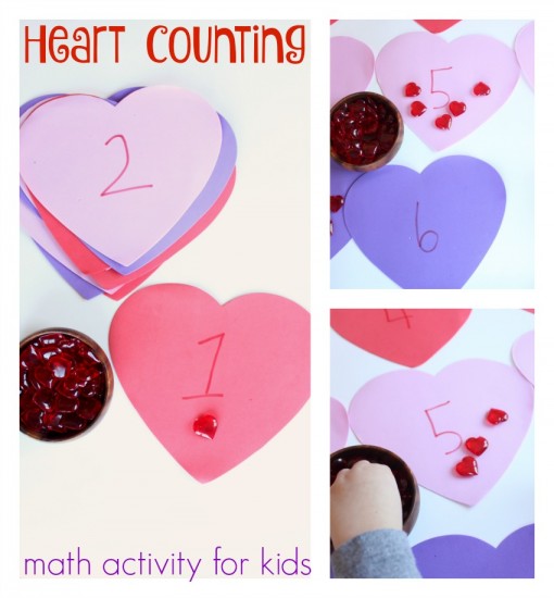 Heart Counting Activity for Preschoolers - Make and Takes