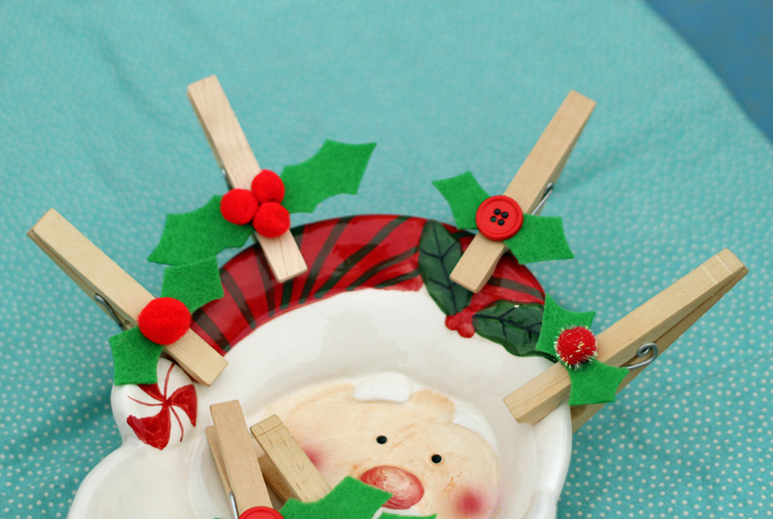 Holly Clothespin Gift Toppers - Make and Takes