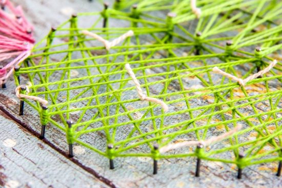 Make a Cactus String Art Piece for Your Wall - Make and Takes