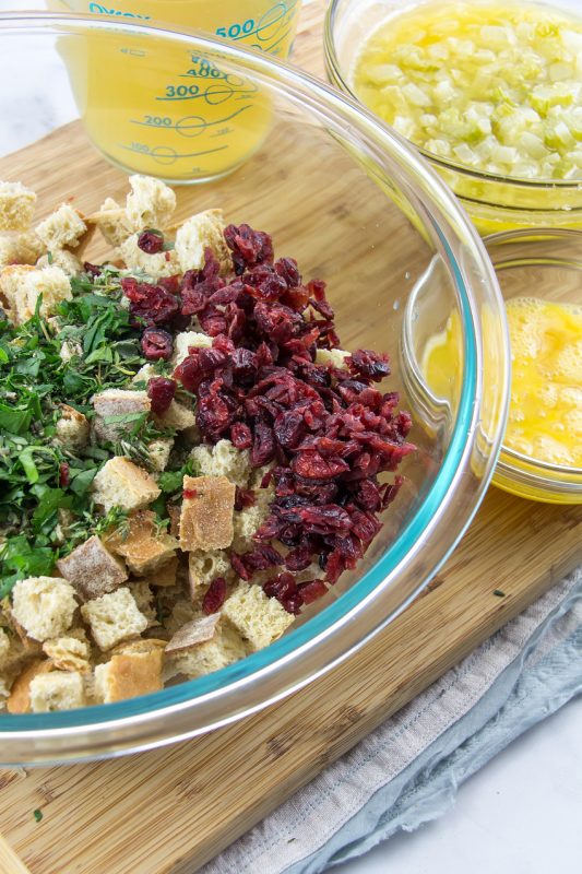 Make This Easy Cranberry Stuffing Recipe - Make and Takes