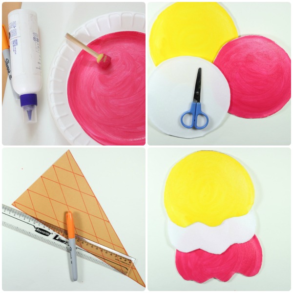How to Make a Giant Ice Cream Cone Craft - Make and Takes