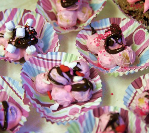 Mini Ice Cream Sundae Candies - Make and Takes