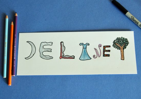 Drawing with Kids: Illustrated Names - Make and Takes