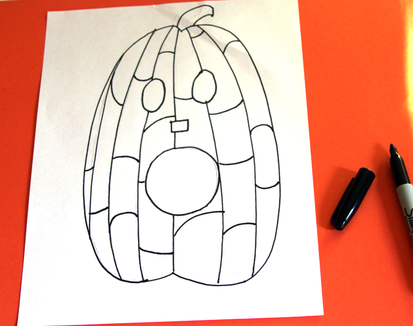 Coloring Zentangle Pumpkin Jack-o'-Lanterns - Make and Takes