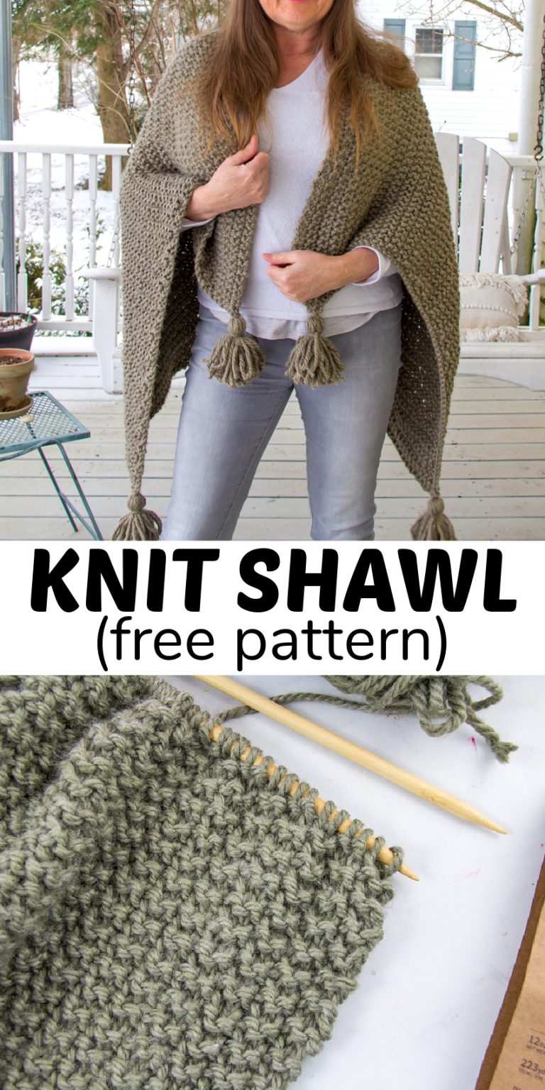 An Easy Knit Shawl - Make and Takes