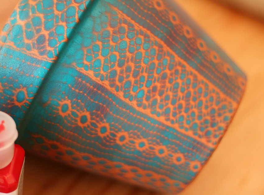 Lacy Airbrushed Flower Pots - Make and Takes