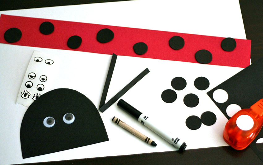 Ladybug Hat Craft for Toddlers - Make and Takes
