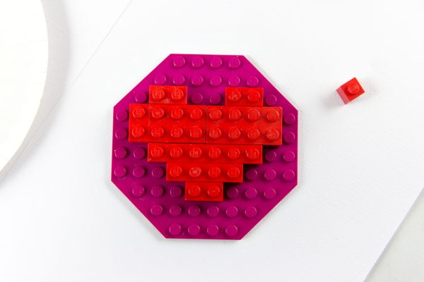 Stamped LEGO Valentines Cards for Kids - Make and Takes