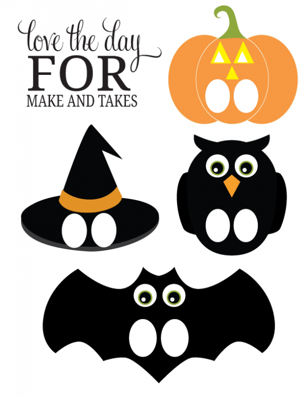 Halloween Paper Puppet Printables - Make and Takes
