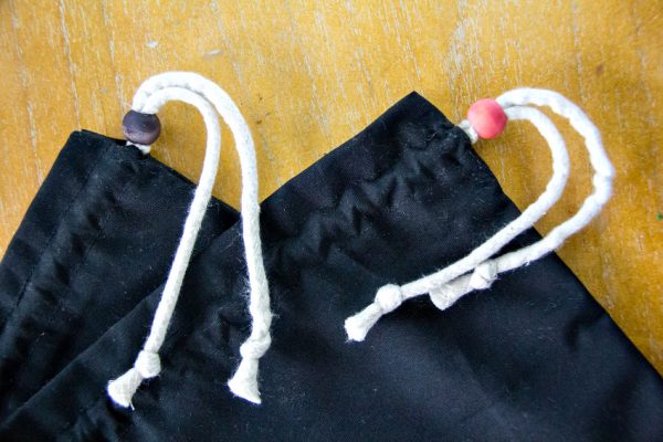 How To Sew a Drawstring Shoe Bag - Make and Takes