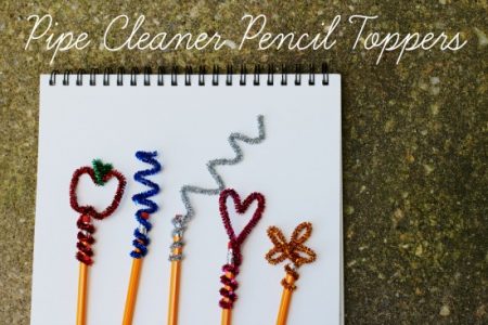 Back to School DIY: Pipe Cleaner Pencil Toppers - Make and Takes