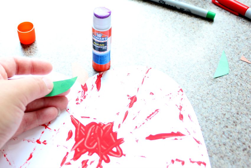 Marble Painted Apple Craft - Make and Takes