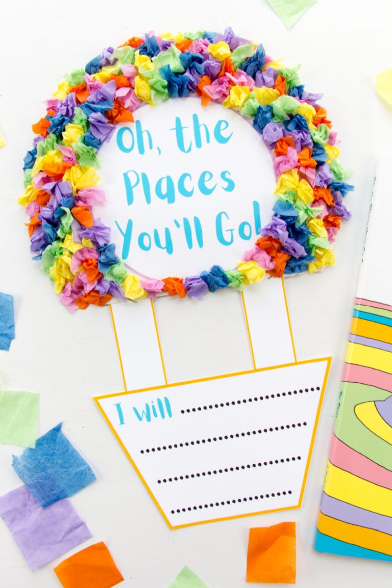Oh the Places You'll Go End of Year Hot Air Balloon Craft - Make and Takes