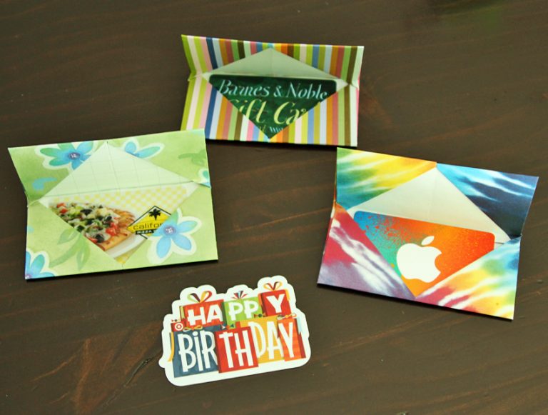 Origami Gift Card Holders - Make and Takes