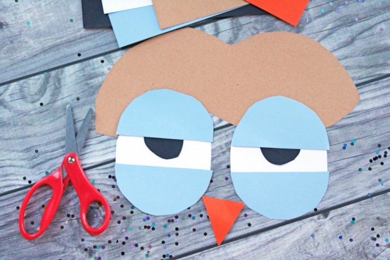 Paper Plate Pigeon Toady Kid Craft - Make and Takes