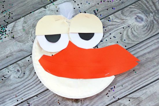 Paper Plate Pigeon Toady Kid Craft - Make and Takes