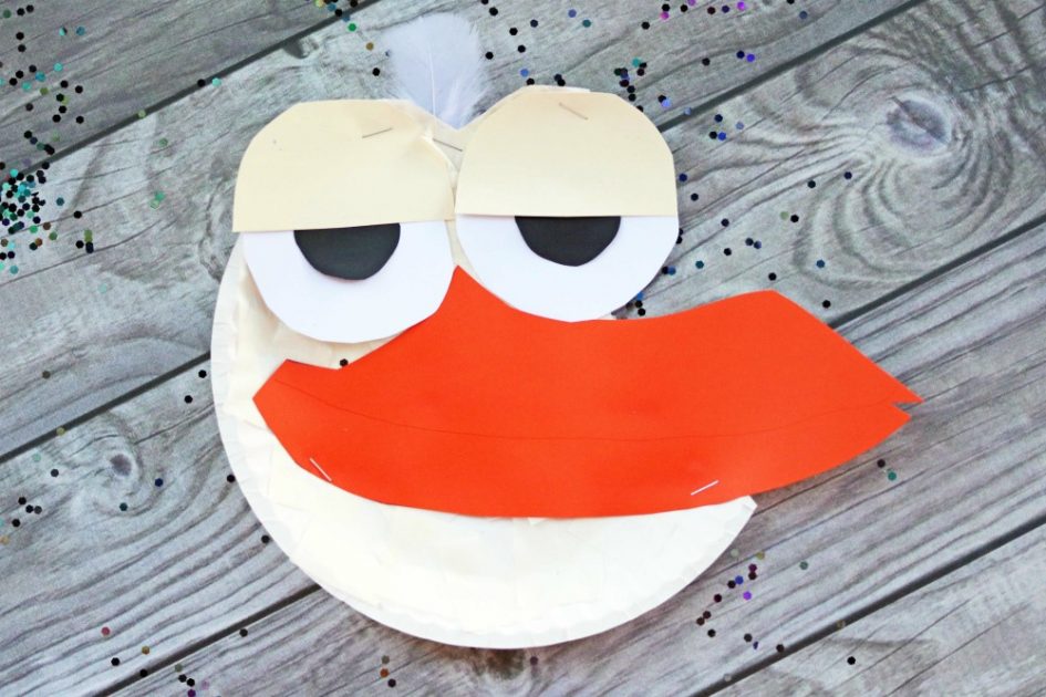 Paper Plate Pigeon Toady Kid Craft - Make and Takes