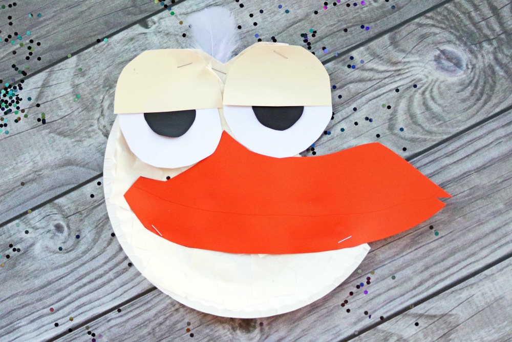 Paper Plate Pigeon Toady Kid Craft - Make and Takes