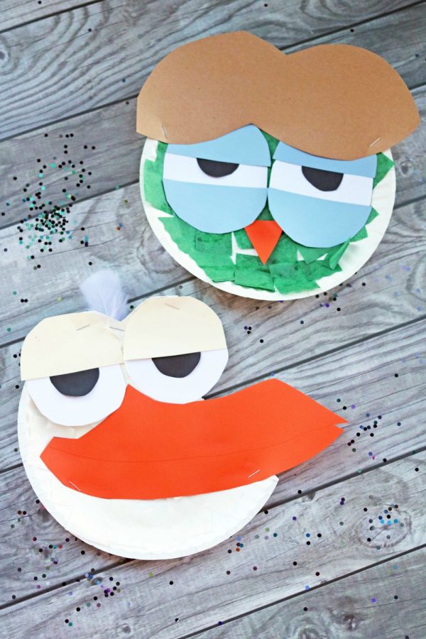Paper Plate Pigeon Toady Kid Craft - Make and Takes