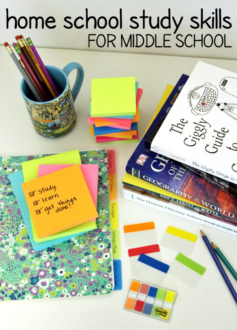 Home School Study Skills for Middle School - Make and Takes