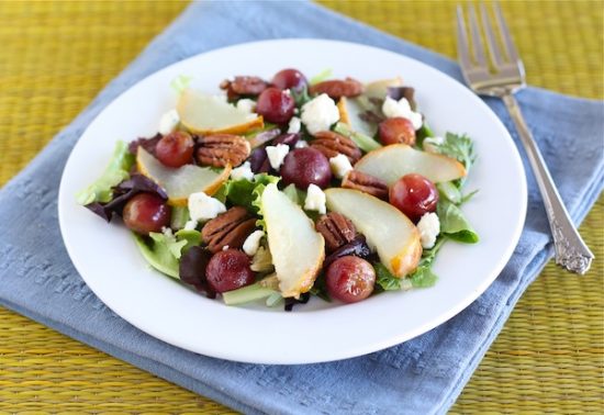 Roasted Pear and Grape Salad - Make and Takes
