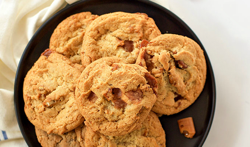 Soft and Chewy Salted Caramel Cookies - Make and Takes