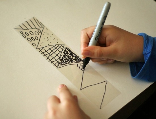 See-Through Bookmarks with Transparencies - Make and Takes