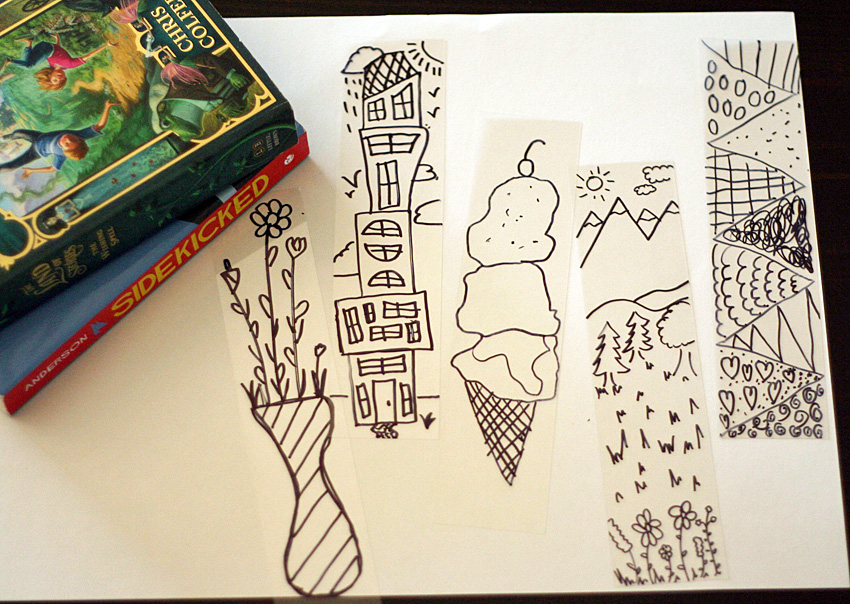 See-Through Bookmarks with Transparencies - Make and Takes