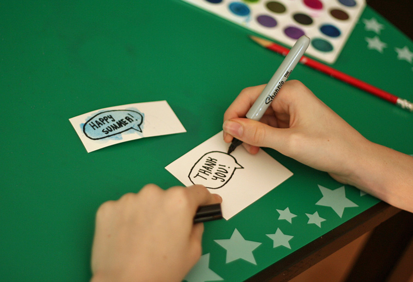 Splatter Paint Gift Card Pockets - Make and Takes