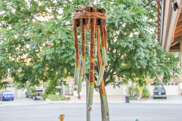 How To Make a Garden Stick Mobile - Make and Takes